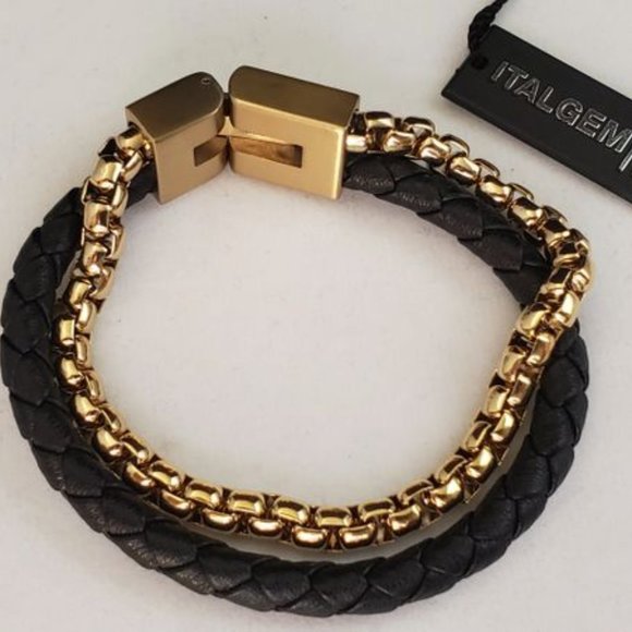 ItalGem Steel SLB234. NWT. | Accessories | Italgem Steel Mens Gold ...